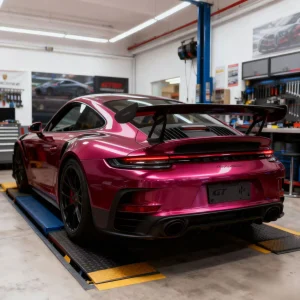 TPU Glossy Starlight Ruby red Colored PPF-8mil Car Wrap Film