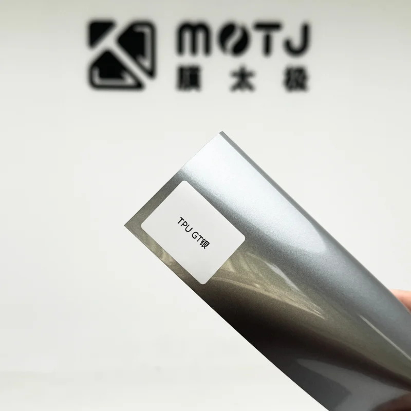 Metallic GT Silver Colored PPF -7.5mil TPU Car Wrap Film